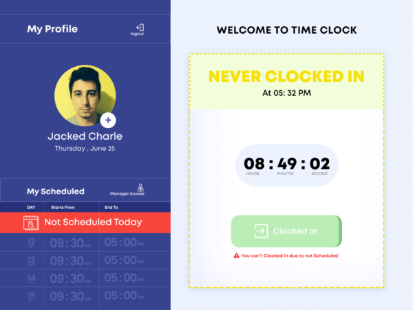 Time Clock and Scheduling – CronySoft
